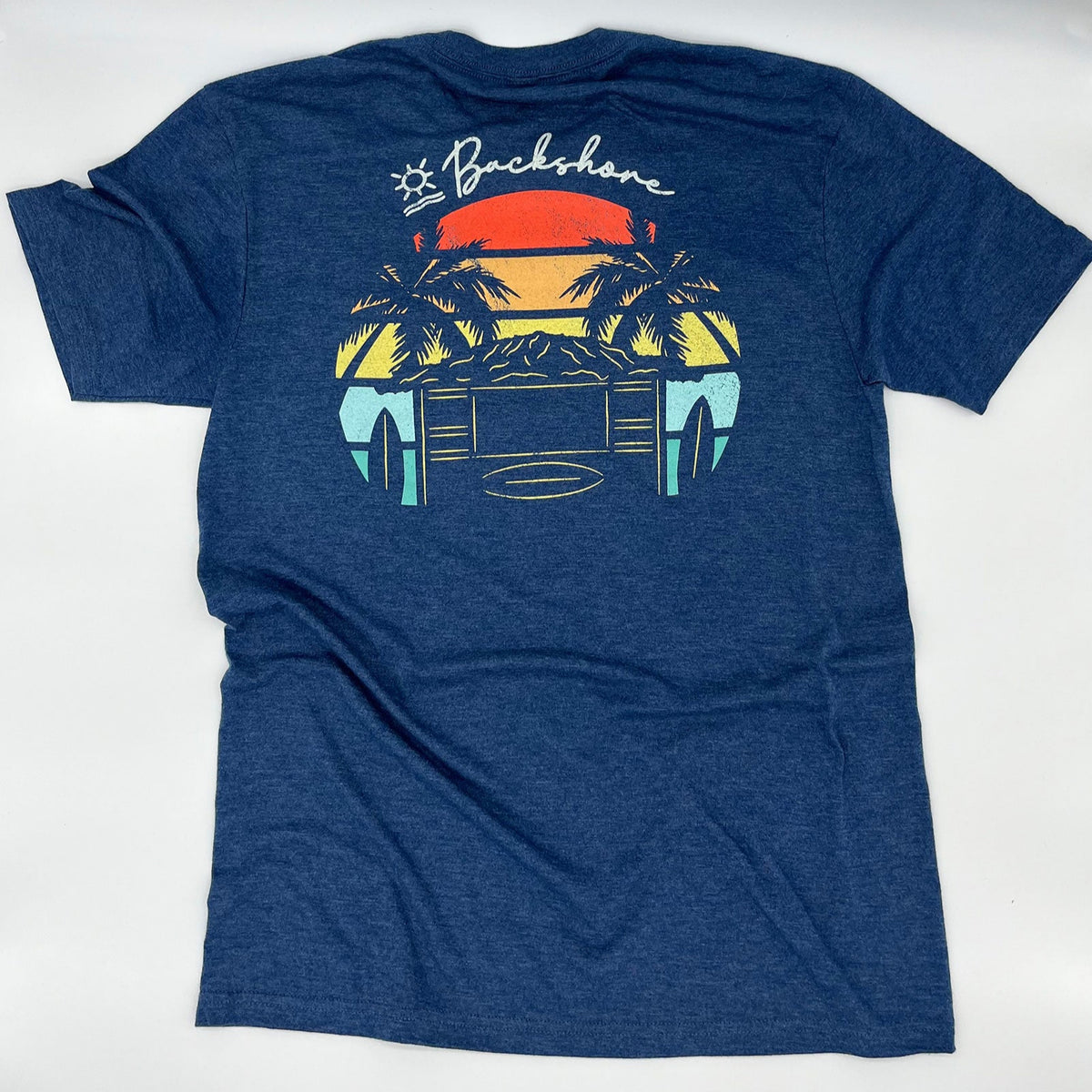 Backshore Surf Shack Tri-Blend T-Shirt — Blue – Backshore Apparel